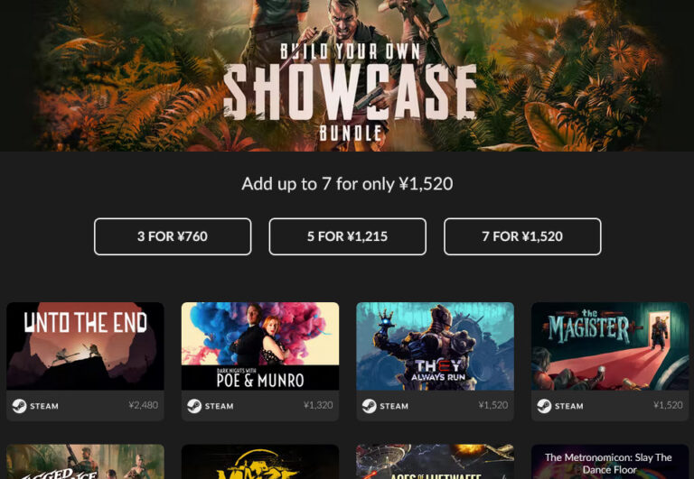 Fanatical Build your own Showcase Bundle