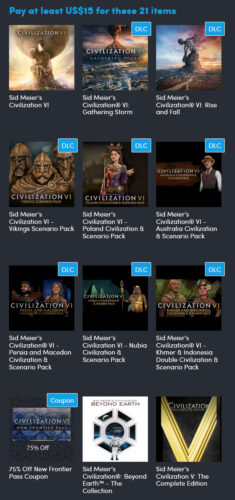 Humble Sid Meier’s Ultimate Collection Bundle | Civilization VI等のバンドル